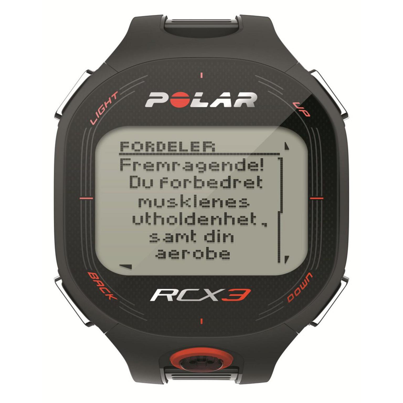 Pulse Polar RCX3 HRM Black - Pulsklocka - Pulse Polar RCX3 HRM Black | XXL