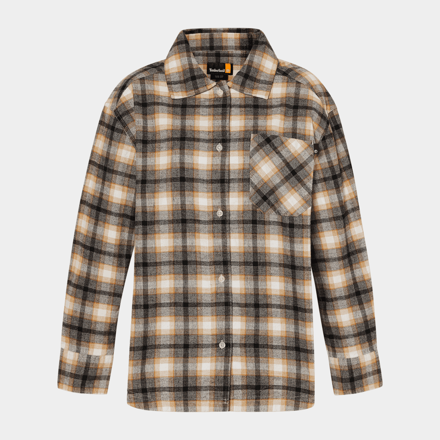 Plaid Flannel Overshirt, jacka, dam - Fritids-T-Shirt - Plaid Flannel ...